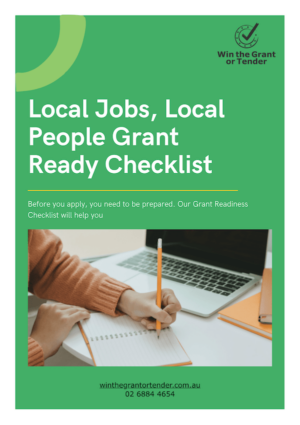 Local Jobs, Local People Grant - WIN THE GRANT OR TENDER